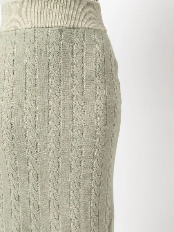 Woolrich Cable-knit Virgin-wool Skirt
