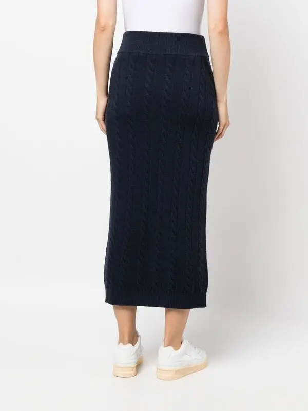 Woolrich Cable Virgin-wool Skirt