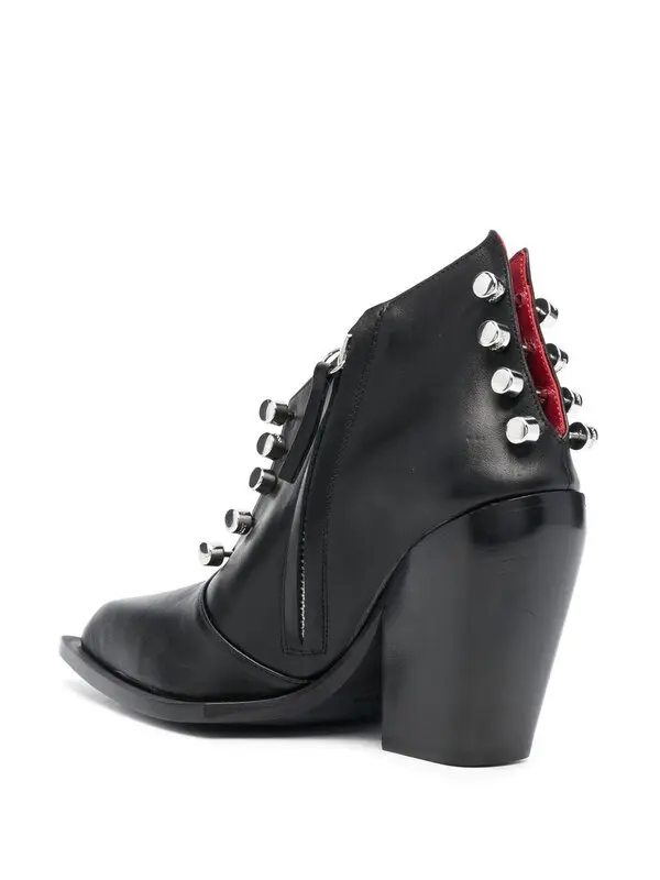 HARDOT Stud-embellished Ankle Boots