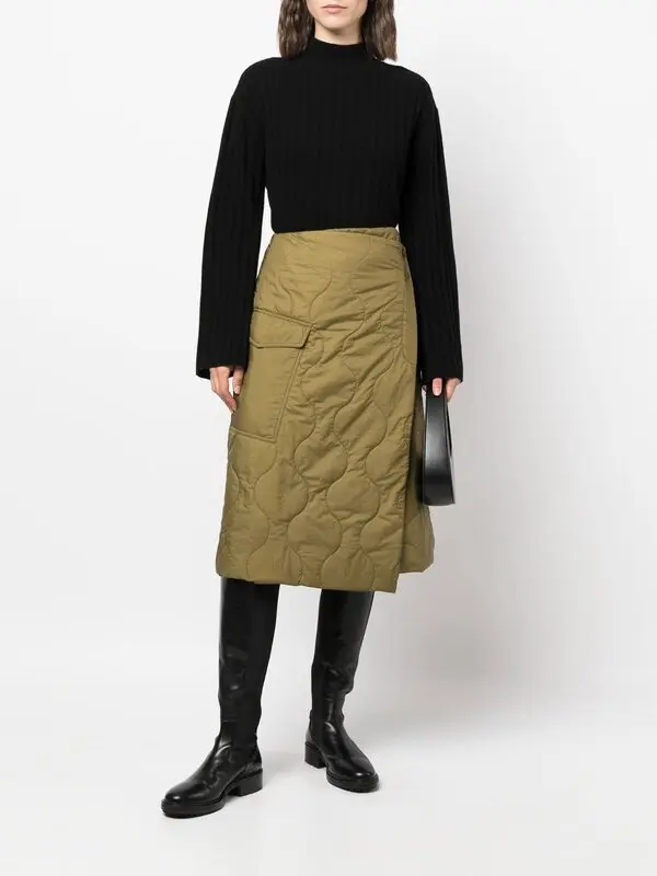 Woolrich Quilted Wrap Skirt