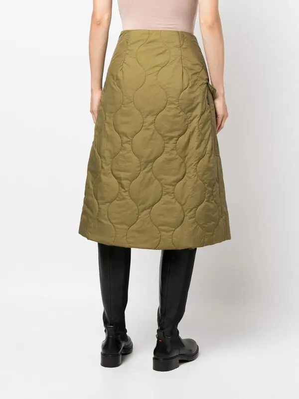 Woolrich Quilted Wrap Skirt