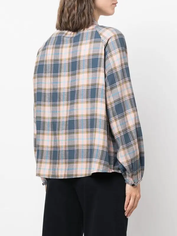 Woolrich Check-print Ruffle Shirt - Pink