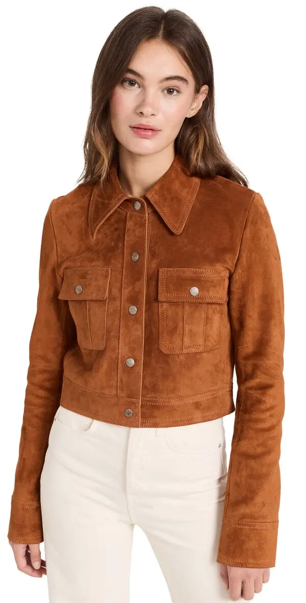 Acne Studios Leather Bomber Jacket