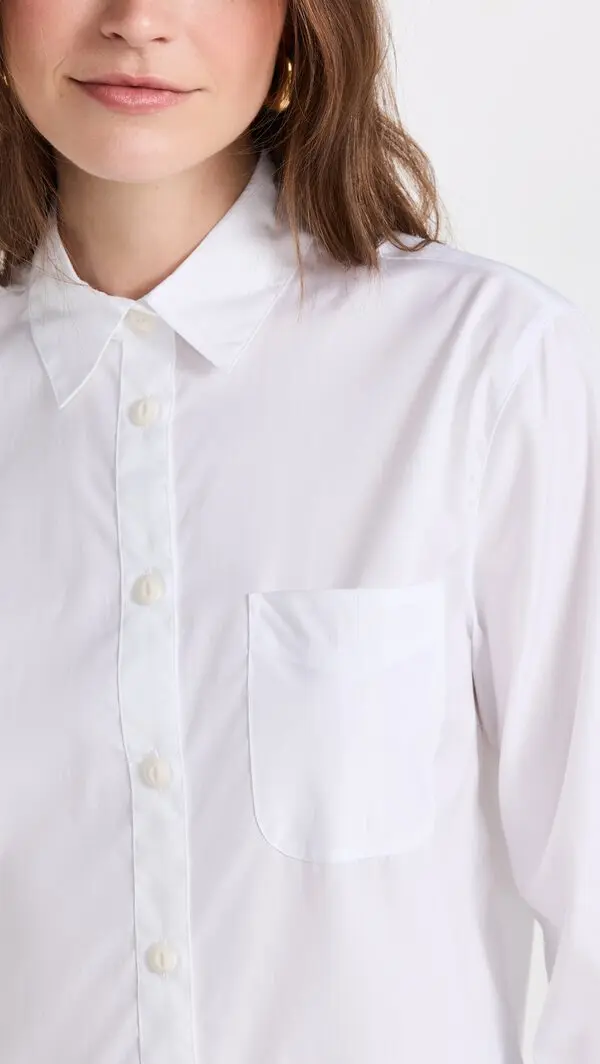 Rag & Bone Icon Maxine Button Down Shirt - White