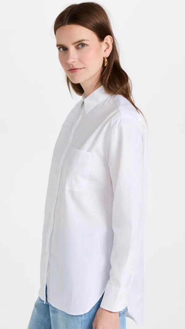 Rag & Bone Icon Maxine Button Down Shirt - White