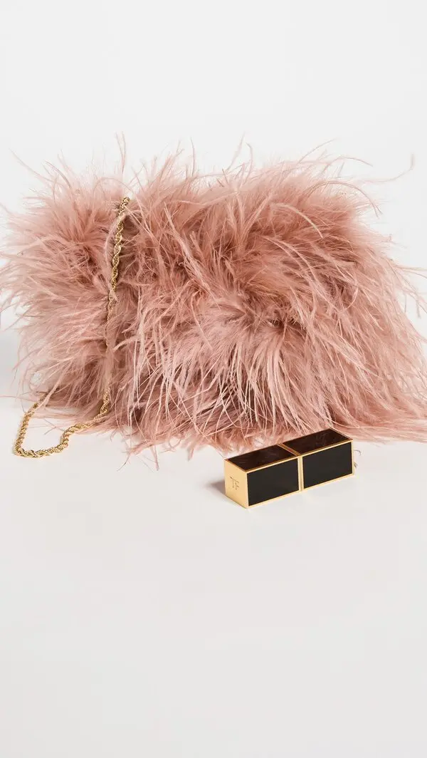 LOEFFLER RANDALL Zahara Mini Feather Pouch