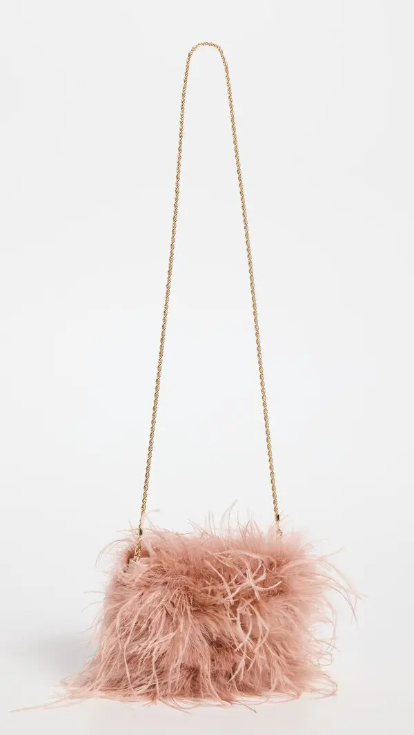 LOEFFLER RANDALL Zahara Mini Feather Pouch