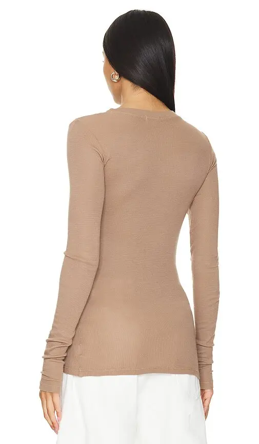 Lamade Long Sleeve Thermal Tee - Coca Mocha