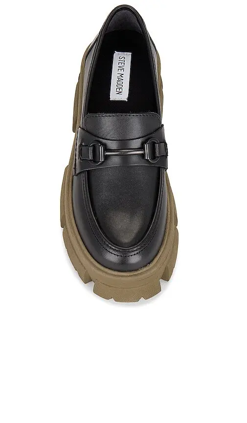 Steve Madden Trifecta Loafer In Black In Black & Olive - 44  display picture 3