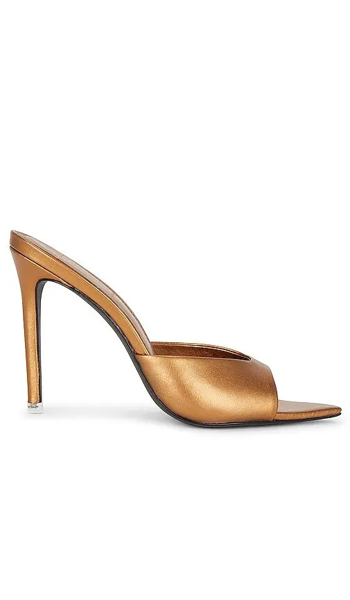 BLACK SUEDE STUDIO Brea Mule Metallic Bronze - Bronze Metallic Leather