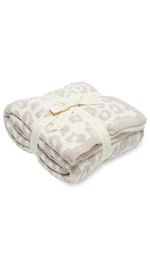 Barefoot Dreams Cozychic Barefoot In The Wild Throw In Cream - Cream & Stone