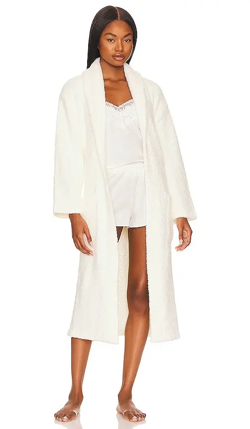 Barefoot Dreams Cozychic Robe In Cream - White
