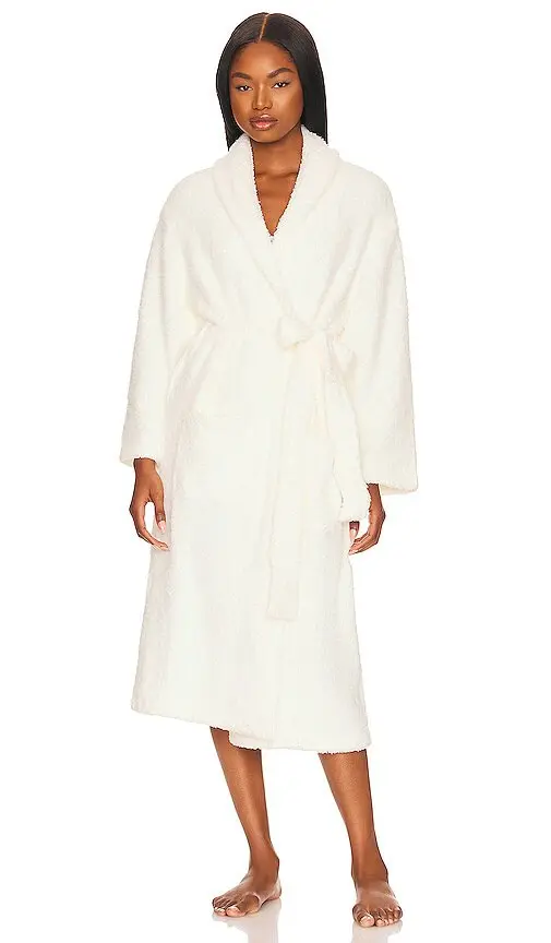 Barefoot Dreams Cozychic Robe In Cream - White