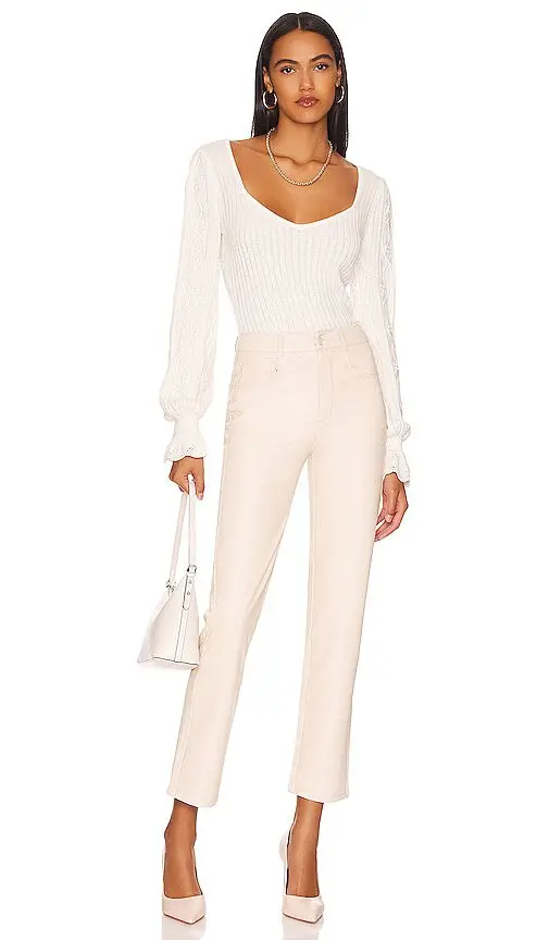 Paige Stella Faux Leather Straight