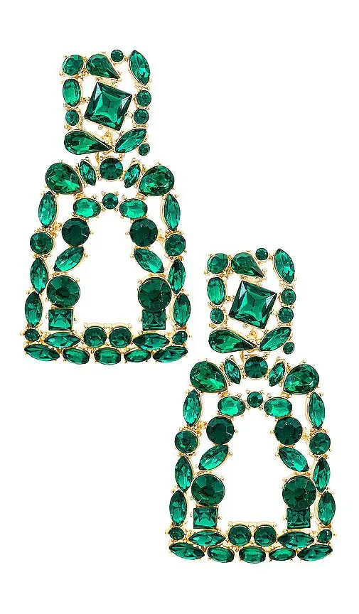 8 Other Reasons Bling Bling Dangle Earrings - Emerald
