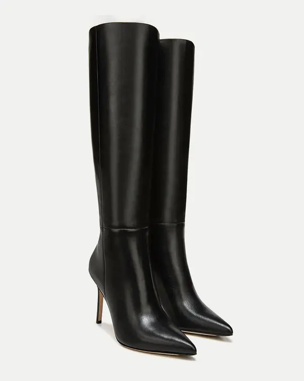 Veronica Beard Lisa Stiletto Boots - Black