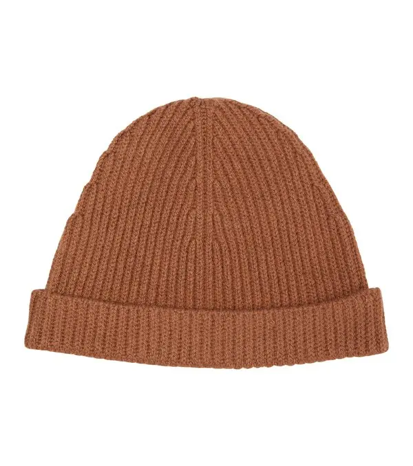 The Row Ribbed-Knit Cashmere Beanie In Brown - 50% Off  display picture 3