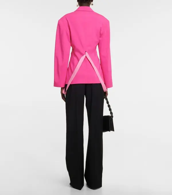 Jacquemus La Veste Filu Belted Wool Blazer