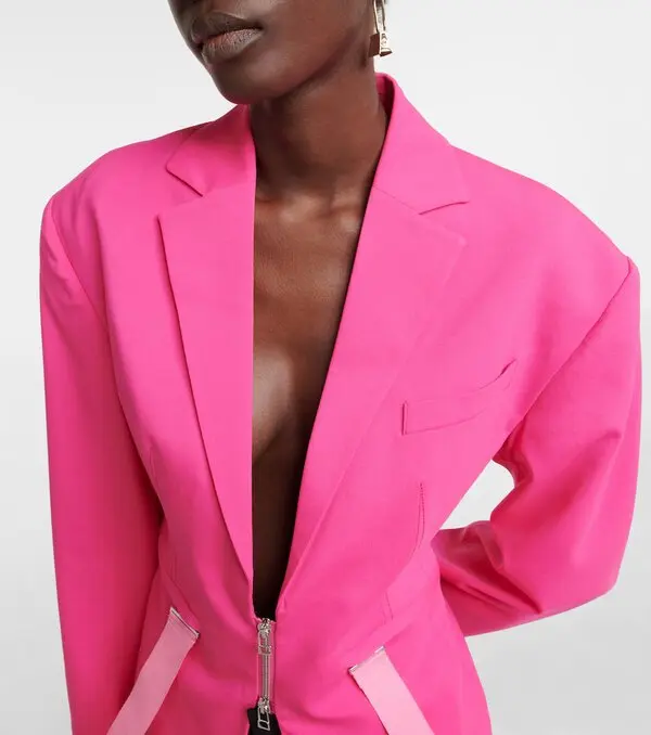 Jacquemus La Veste Filu Belted Wool Blazer