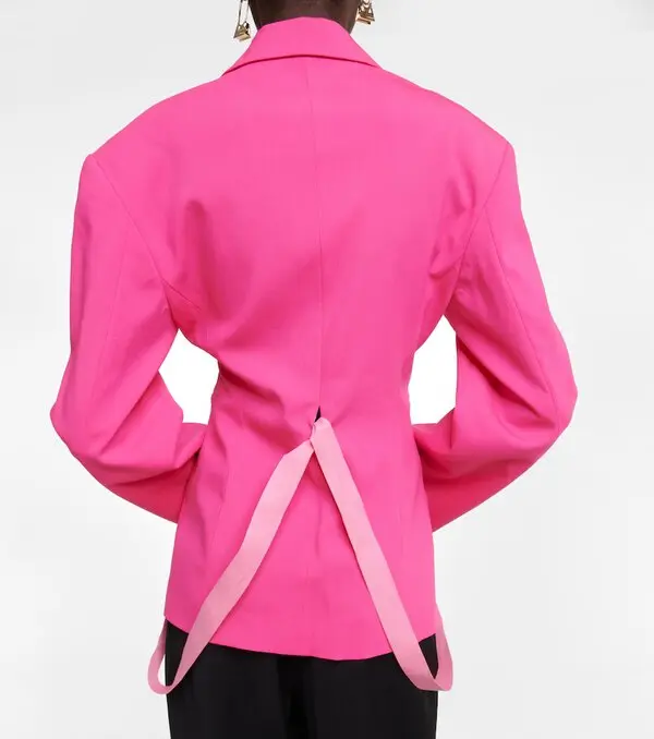 Jacquemus La Veste Filu Belted Wool Blazer