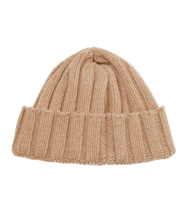 PATOU Ribbed Wool And Cashmere Beanie