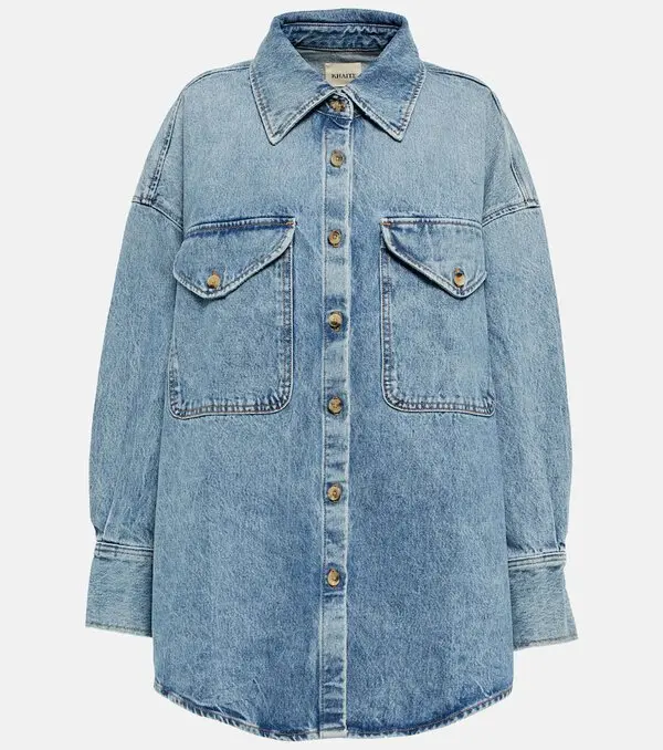Khaite Birdie Denim Shirt Jacket