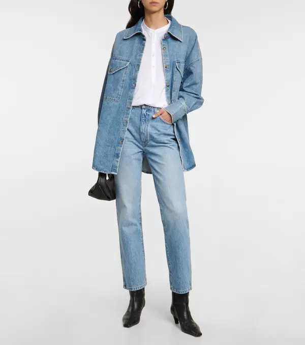 Khaite Birdie Denim Shirt Jacket
