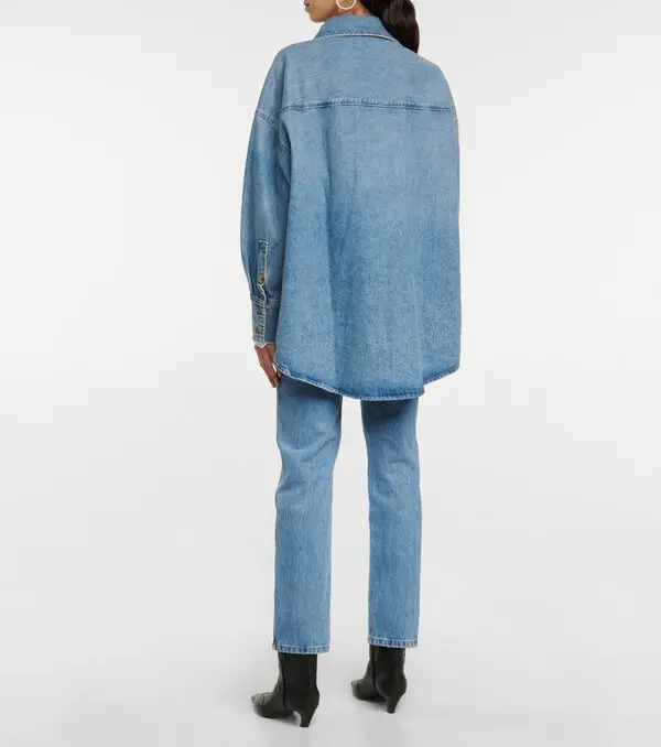Khaite Birdie Denim Shirt Jacket