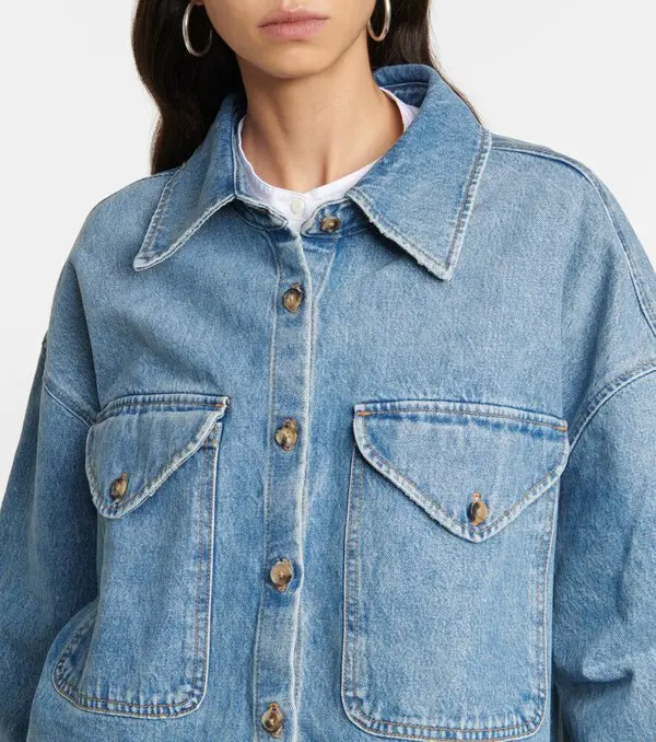 Khaite Birdie Denim Shirt Jacket