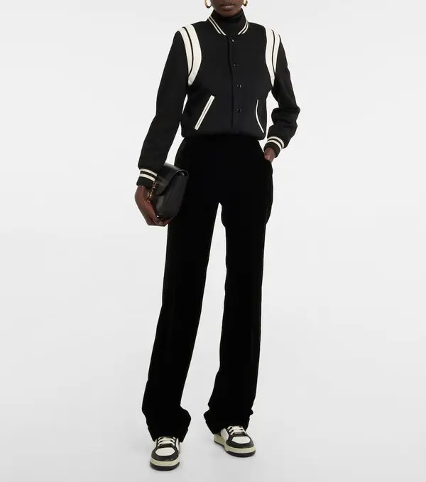 Saint Laurent Sl/61 Leather Sneakers - Black