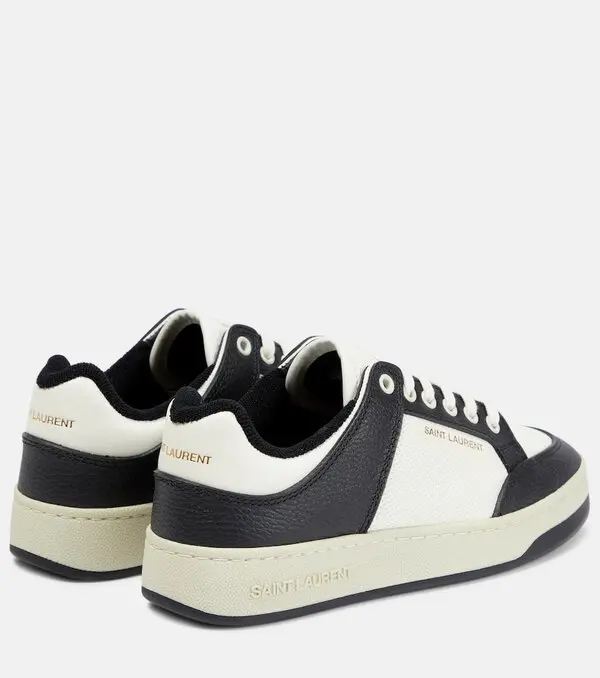 Saint Laurent Sl/61 Leather Sneakers - Black