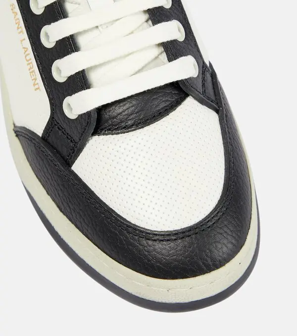 Saint Laurent Sl/61 Leather Sneakers - Black