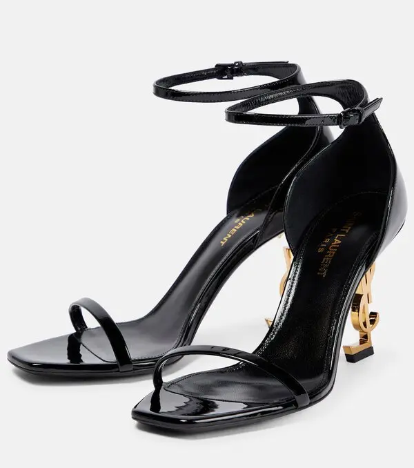 Saint Laurent Opyum 85 Patent Leather Sandals