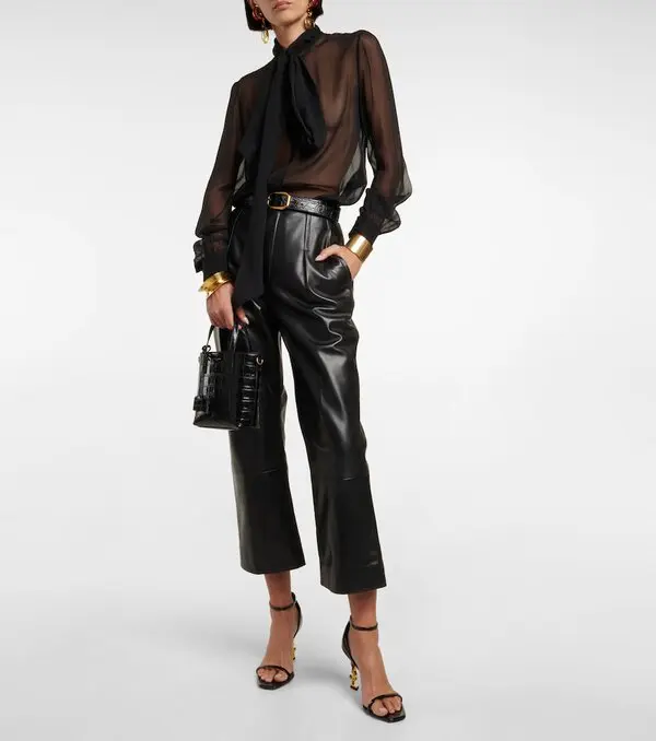 Saint Laurent Opyum 85 Patent Leather Sandals