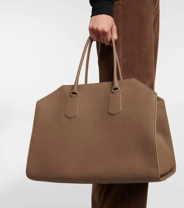 THE ROW Geo Margaux Large Leather Tote Bag