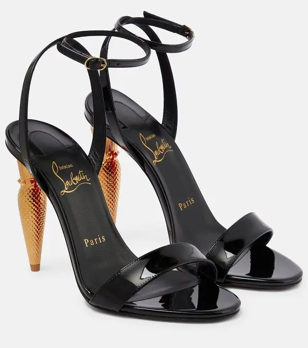 CHRISTIAN LOUBOUTIN Lipqueen 100 Patent Leather Sandals