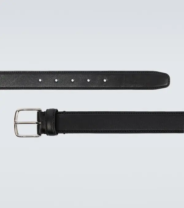 THE ROW Classic Leather Belt - Black