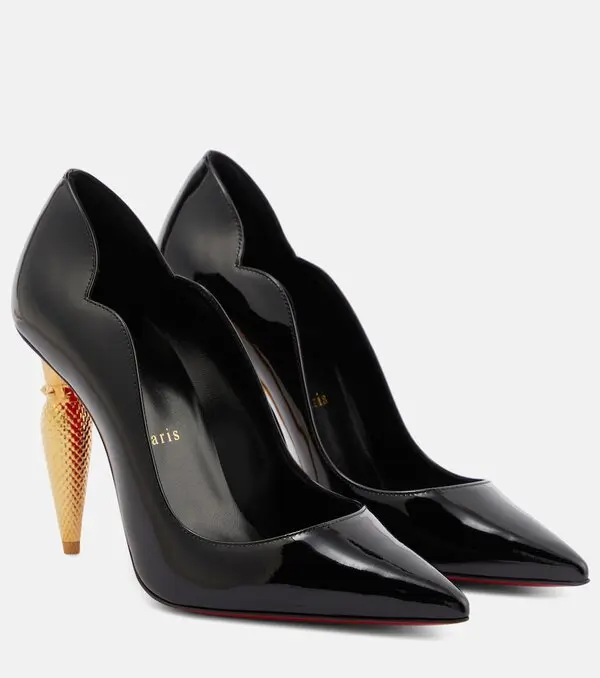 CHRISTIAN LOUBOUTIN Lipchick Leather Pumps - Black