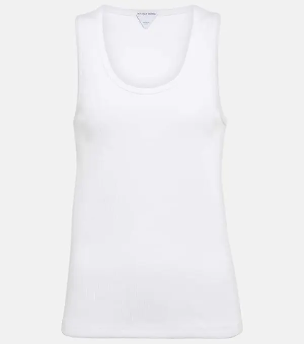 Bottega Veneta Cotton-blend Tank Top - White