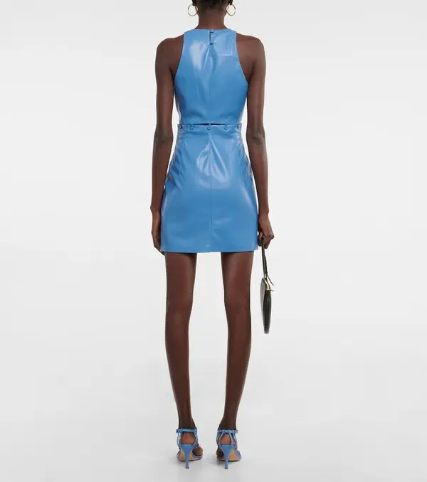 Nanushka Layan Faux Leather Mini Dress