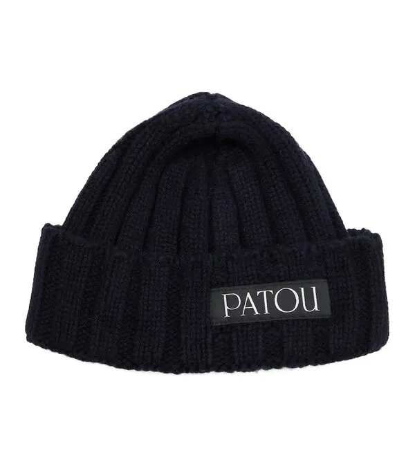 Patou Ribbed-knit Wool And Cashmere Beanie - Blue