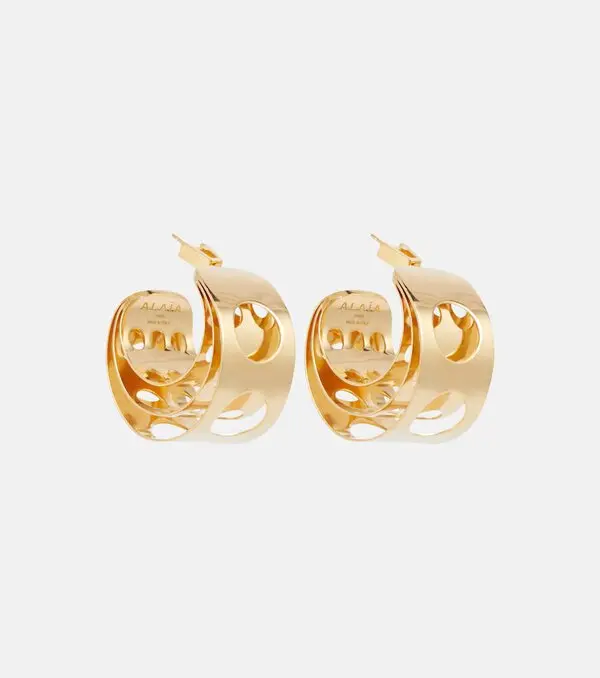 Alaïa Cutout Hoop Earrings