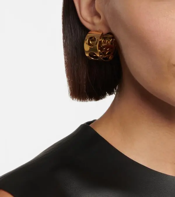 Alaïa Cutout Hoop Earrings