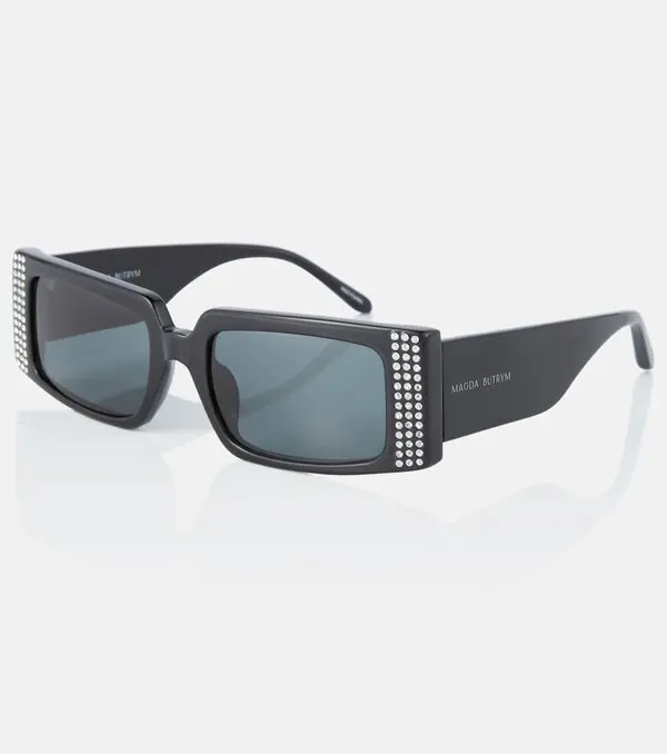 Magda Butrym Crystal-embellished Square Sunglasses