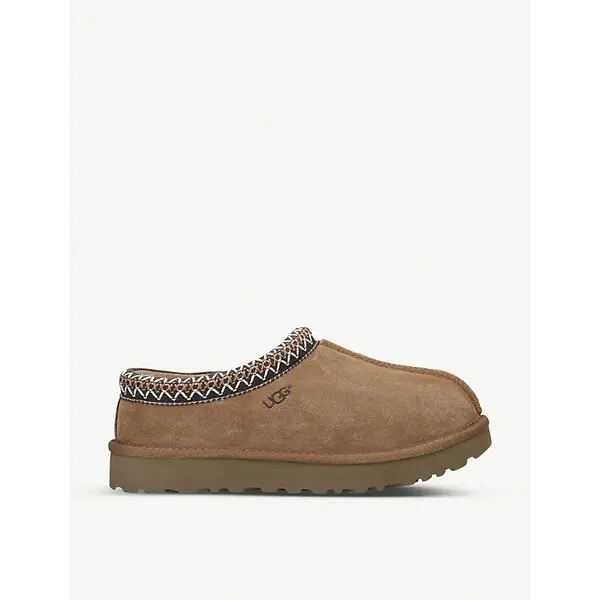 UGG Tasman Shearling-lined Suede Slippers - Brown