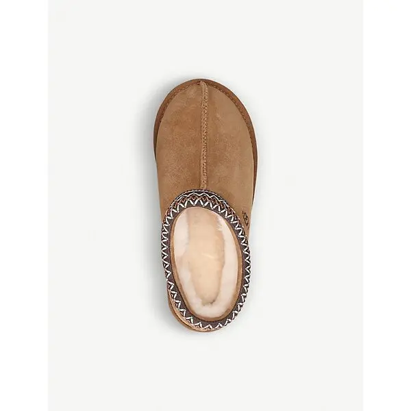 UGG Tasman Shearling-lined Suede Slippers - Brown