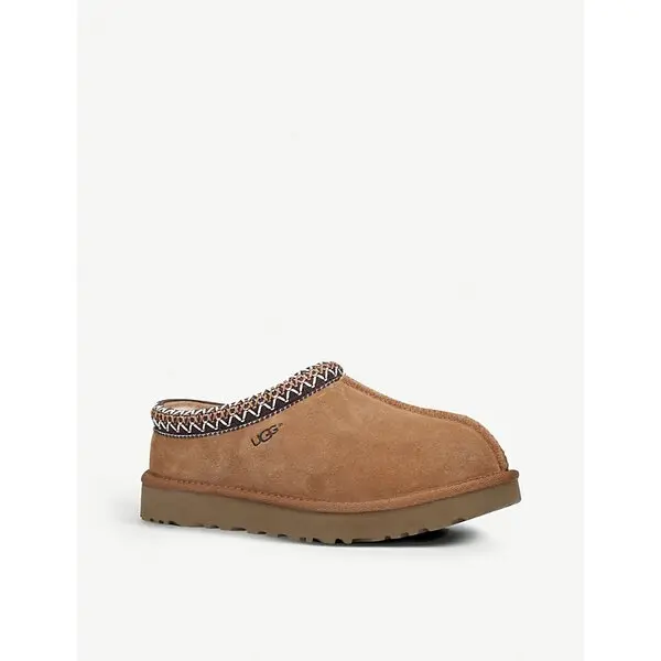 UGG Tasman Shearling-lined Suede Slippers - Brown