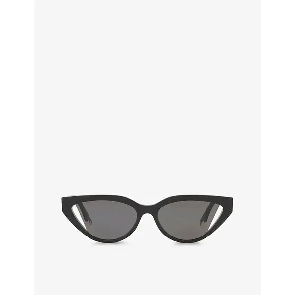 Fendi Fe40009i Cat-eye Sunglasses - Black