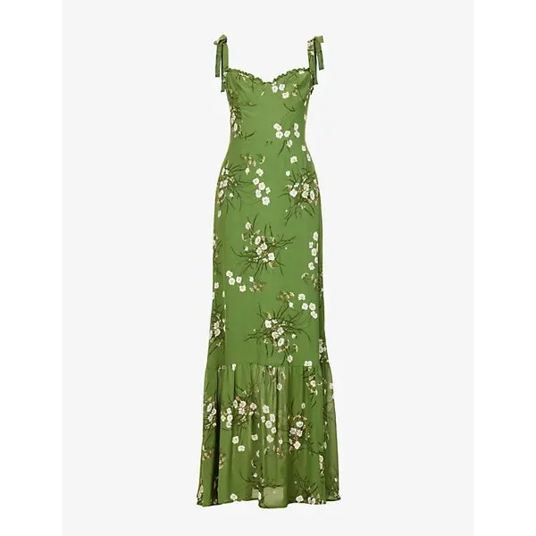 Reformation Jasen Floral-Print Crepe Maxi Dress - Lomita | Editorialist