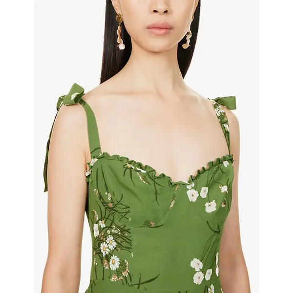Reformation Jasen Floral-Print Crepe Maxi Dress - Lomita | Editorialist